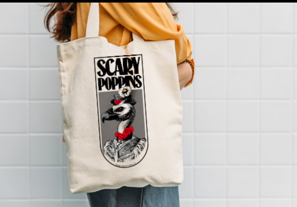 Scary Poppins Canvas Tote – Hairy Farmpit Girls